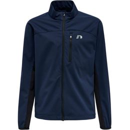 Newline Rei&szlig;verschluss Jacke Reflektierend Logo Kids Core Kinder in BLACK IRIS | Gr.: 128