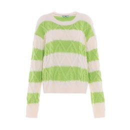 Libbi Damen Sweater in WOLLWEISS LIMETTE | Gr.: M/L