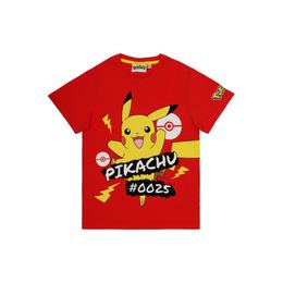 Pok&eacute;mon Pok&eacute;mon Pokemon T-Shirt mit Pikachu Design in rot | Gr.: 128