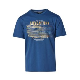 KOROSHI Kurzarm-t-shirt. in blau | Gr.: L