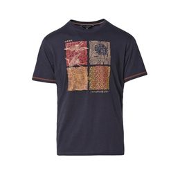 KOROSHI Kurzarm-t-shirt. in blau | Gr.: 3XL