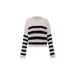 Libbi Damen Sweater in WOLLWEISS SCHWARZ | Gr.: XL/XXL