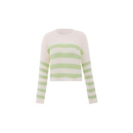 Libbi Damen Sweater in WOLLWEISS LIMETTE | Gr.: XS/S