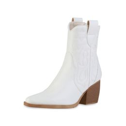 VAN HILL Cowboy Boots Ava in Weiss | Gr.: 38