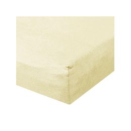 BettwarenShop Spannbettlaken Ultra-Stretch in natur | Gr.: 90x200 cm - 100x220 cm