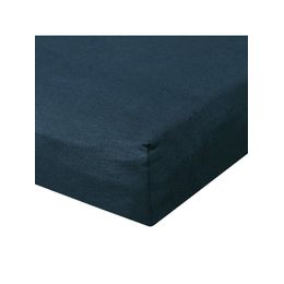 BettwarenShop Spannbettlaken Ultra-Stretch in marine | Gr.: 120x200 cm - 130x220 cm