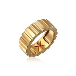 Kuzzoi Ring 925 Sterling Silber in Gold | Gr.: 60