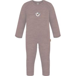 Normani Outdoor Sports Baby Merino Strampler Waverly in Rosa | Gr.: 86