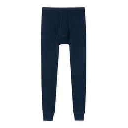 Schiesser Lange Unterhose Original Feinripp in Blau | Gr.: 6