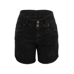 HANGOWEAR Jeansshorts HENDRINA in schwarz | Gr.: 38