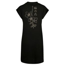 F4NT4STIC Short Sleeve Dress Japan Flower in schwarz | Gr.: M