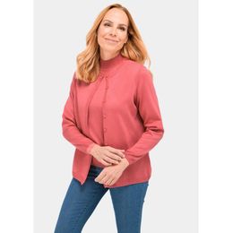 GOLDNER Kurzgr&ouml;&szlig;e: Strickset aus Jacke, Halbarmpullover in hummer | Gr.: 25