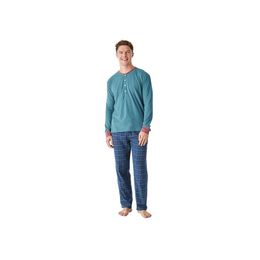 J and J Brothers Schlafanzug in Green | Gr.: M