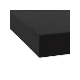 Traumschlaf Spannbettlaken Feinbiber Spannbettlaken in schwarz | Gr.: 80 x 200 cm