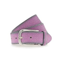 b.belt G&uuml;rtel Leder in pink-silver | Gr.: 105 cm