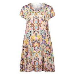 Vera Mont Sommerkleid mit überschnittenen Ärmeln in Blue/Yellow | Gr.: 42