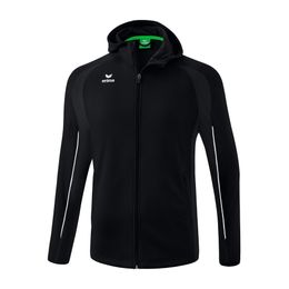 Erima Kinder Liga Star Trainingsjacke mit Kapuze in schwarz/weiss | Gr.: 152