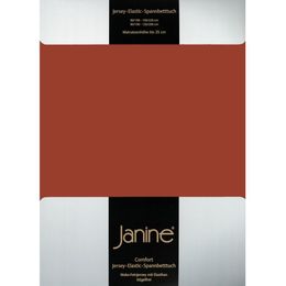 Janine Spannbetttuch Elastic Jersey 5002 in tabasco | Gr.: 140 x 200