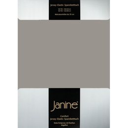 Janine Spannbetttuch Elastic Jersey 5002 in titan | Gr.: 100 x 200