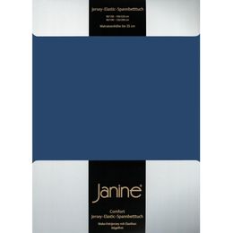 Janine Spannbetttuch Elastic Jersey 5002 in marine | Gr.: 100 x 200