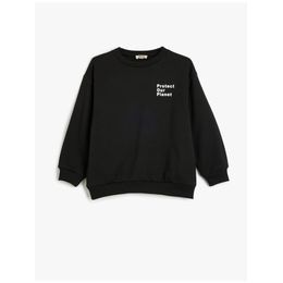 KOTON Sweatshirt in Schwarz | Gr.: 7-8 Jahre