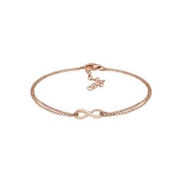 Elli Armband 925 Sterling Silber Infinity in Rosegold | Gr.: 16 cm