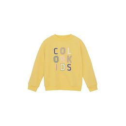 Color Kids Sweater COSweat W. JR. Logo Print in Gelb | Gr.: 134