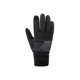 Shimano Fahrrad-Handschuhe WINDBREAK Thermal in Schwarz-Grau | Gr.: XXL