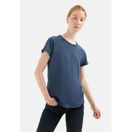 Camel Active Kurzarm T-Shirt aus Organic Cotton in Dunkelblau | Gr.: L