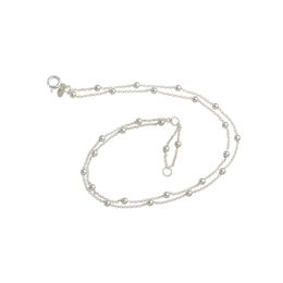 SILBERKETTEN-STORE 925 Silber Fußkette, zweireihig | Gr.: 23