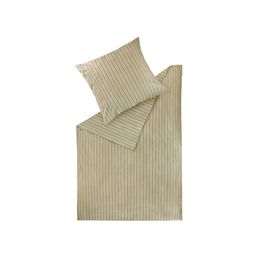 Sch&ouml;ner Wohnen Kollektion Sch&ouml;ner Wohnen Kollektion Winter Bettw&auml;sche SOFT STRIPE in Beige | Gr.: 200 x 200 cm