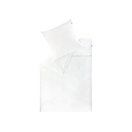 Musterring Renforc&eacute; Bettw&auml;sche TWIST in Wei&szlig; | Gr.: 135x200 cm (80x80 cm)