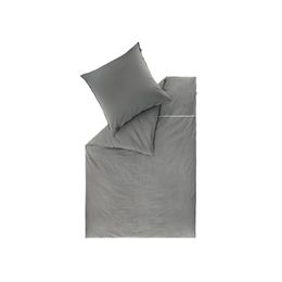 Musterring Renforc&eacute; Bettw&auml;sche TWIST in Grau | Gr.: 135x200 cm (80x80 cm)