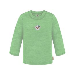 Normani Outdoor Sports Baby Merino Longsleeve Taupo in Gr&uuml;n | Gr.: 98/104
