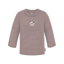 Normani Outdoor Sports Baby Merino Longsleeve Taupo in Rosa | Gr.: 86/92