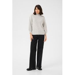 Kaffe Strickpullover KArita Regular fit in Light Grey Melange | Gr.: L