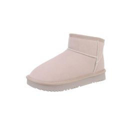 Ital-Design Stiefelette in Beige | Gr.: 41