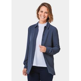 GOLDNER Jacke Leichte Blusenjacke in pflegeleichter Qualität in taubenblau | Gr.: 40