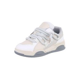 Ital-Design Freizeitschuh in Grau und Beige | Gr.: 36