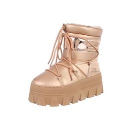 Ital-Design Stiefelette in Gold | Gr.: 38