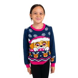 PAW PATROL Winterpullover Skye Winter Strick Pullover Ugly in blau | Gr.: 98/104
