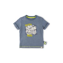 Sigikid T-Shirt Sporty Dino in Blau meliert | Gr.: 122