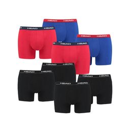 Head Boxershorts Basic Boxer 8P in Schwarz/Rot/Blau | Gr.: XL