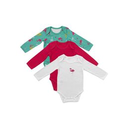 Schlummersack Bio Baby-Bodys langarm 3er-Pack in Pink | Gr.: 80