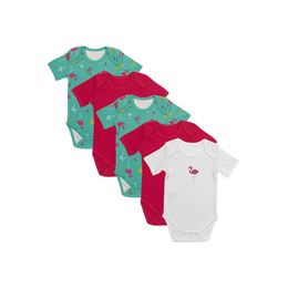Schlummersack Bio Baby-Bodys kurzarm 5er-Pack in Pink | Gr.: 68