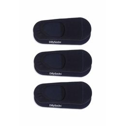DillySocks 3er-Pack F&uuml;&szlig;linge One Color Invisibles in dark navy | Gr.: 39-42