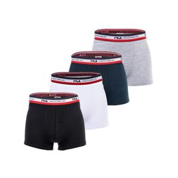 Fila Boxershort 4er Pack in Schwarz/Wei&szlig;/Grau/Blau | Gr.: XXL