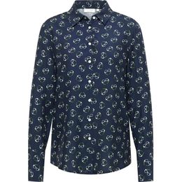 Eterna Bluse REGULAR FIT in navy | Gr.: 40