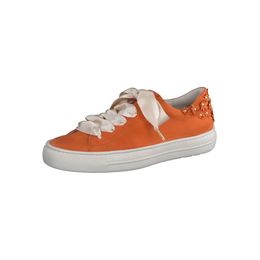 Paul Green Leder-Sneakers in Orange | Gr.: 40,5