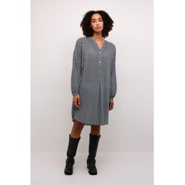 Kaffe Kleid KAamber Oversize fit in Grey_CelestialBlue Wavy Print | Gr.: 44